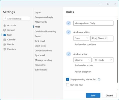 How To Configure Rules In The New Outlook For Windows Email Client