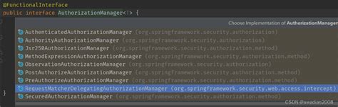 spring security 授权体系结构 authorizationmanager spring security csdn博客