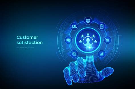 Premium Vector Customer Satisfaction Customer Survey And Feedback Analytics Using Ai And