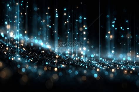 미래의 데이터 흐름 초록 배경