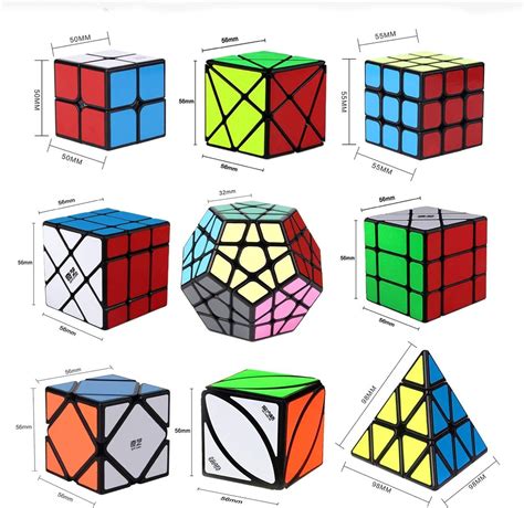 Buy Roxenda Speed Cubes [10 Pack] Speed Cube Set 2x2x2 3x3x3 2x2x3 Mirror Axis Windmill