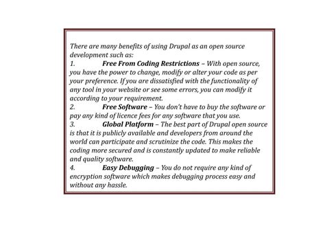 Ppt Importance Of Drupal As Open Source Web Development Powerpoint Presentation Id 2269094