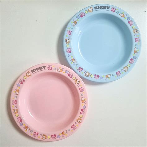배송비 포함 덤 증정🤍 [일본 정품] 커비 접시 2종 블루 핑크 별의 커비 케이크 간식 과자 과일 파이 소풍 여행 에이블리
