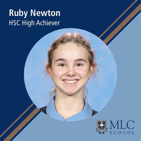 Mlc School Sydney On Linkedin Today We Applaud Ruby Newton For Her Exceptional Results In The