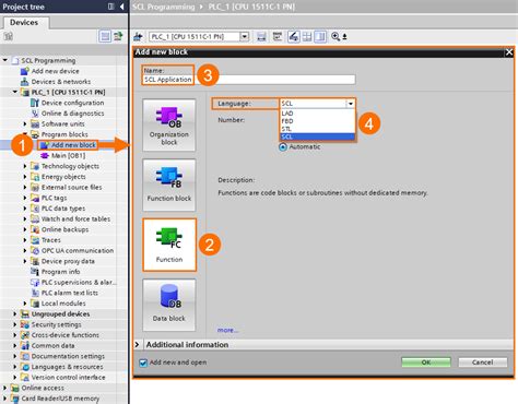 Scl Siemens язык программирования