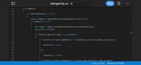 Poorly Detecting Raycast Runity