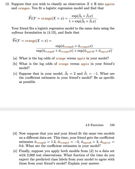 Solved 12 Suppose That You Wish To Classify An Observation X E R Into Course Hero