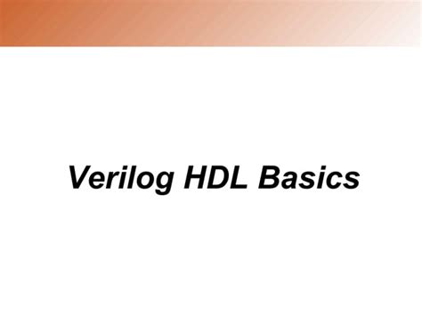 day2 verilog hdl basic pdf