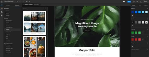 drag and drop react ui builder for components and websites