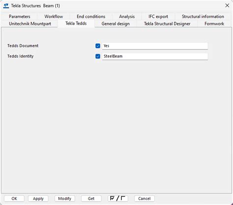 Tekla Tedds Integrator Tekla User Assistance