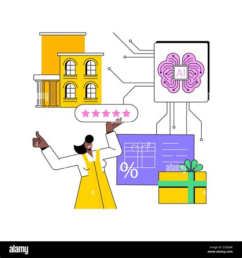 Ai Enhanced Loyalty Programs Abstract Concept Vector Illustration Stock