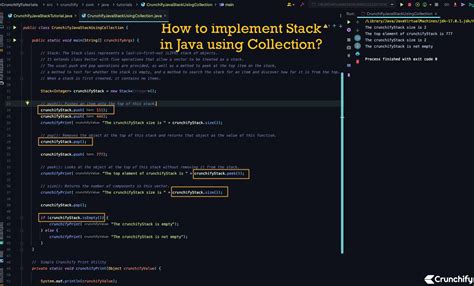 How To Implement Stack In Java Using Collection • Crunchify