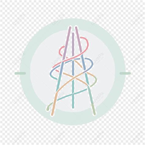 나선형 화살표가 있는 화려한 로고 벡터 메이폴 강청색 Png 일러스트 무료 다운로드 Lovepik