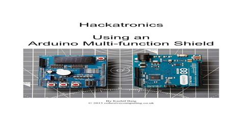Pdf Using An Arduino Multi Function Shield Mpjacom · Hackatronics