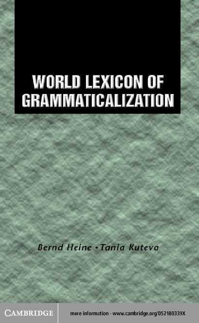 Grammaticalization