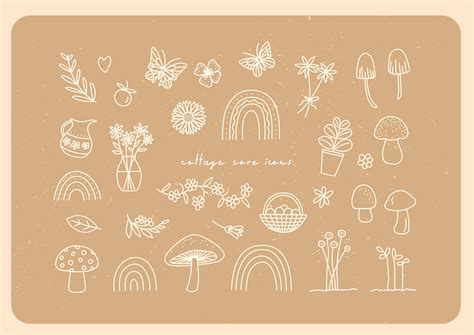 Cottage Core Icons On Behance