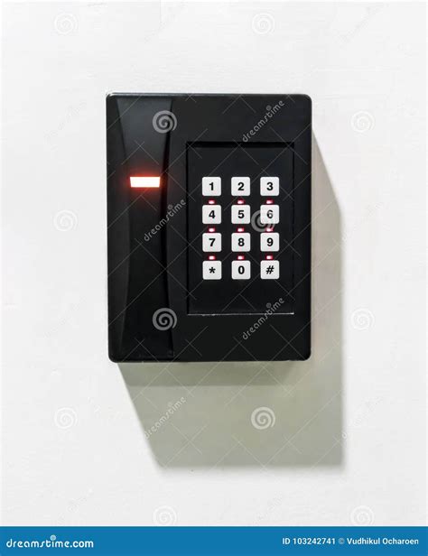 A Numeric Keypad Numpad With Red Led Lights For Staff Get In I Stock