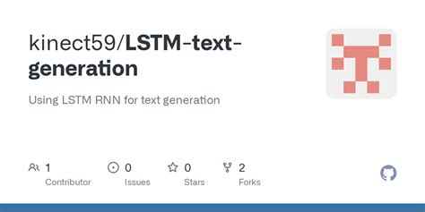 Github Kinect59 Lstm Text Generation Using Lstm Rnn For Text Generation