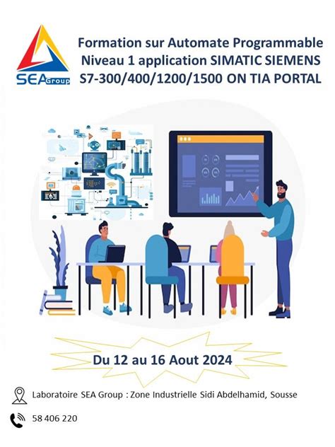 Automatisme Simatic Siemens Formation Tiaportal Industrie Technologie Sea Group Tunisia