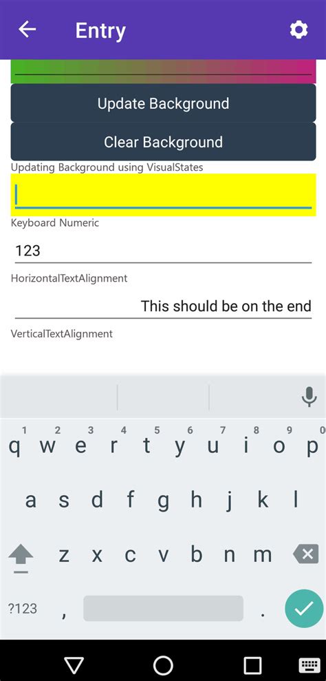 The Background Color Of Entry Cannot Be Switched In The Normal And