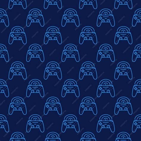 Premium Vector Wireless Videogame Controller Vector Joypad Blue
