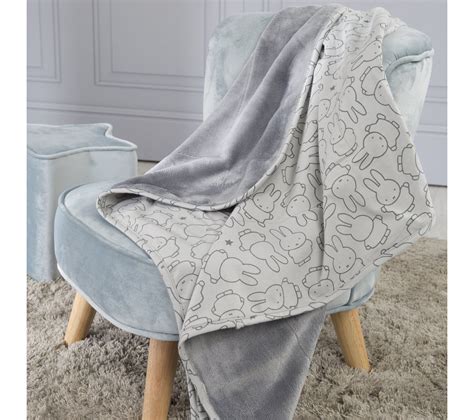 Couverture De Bébé Miffy® 80 X 80 Cm Gris Linge De Lit