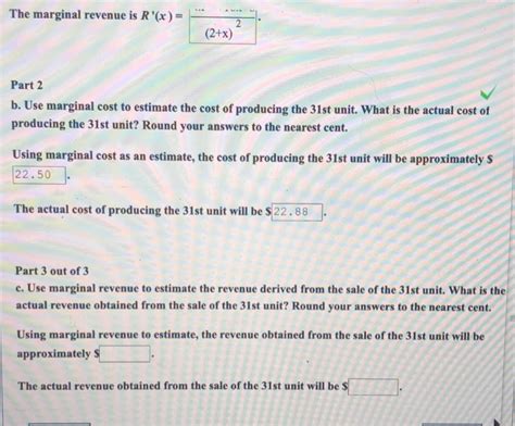 Solved Suppose C X 12 71 Is The Total Cost Of