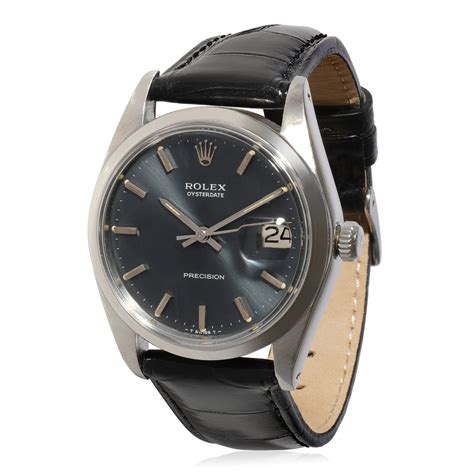 Rolex Oysterdate Precision 6694 Mens Watch In Stainless Steel