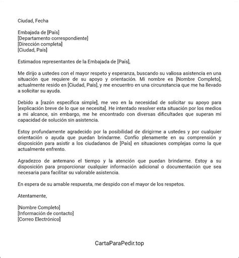 Carta De Apoyo Para Solicitud De Visa Carta De Perdón Para