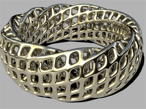 Parametric Grid Bangle By Nauseum Thingiverse