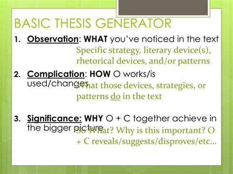 Ppt The Three Part Thesis Statement Powerpoint Presentation Free Download Id 2834537