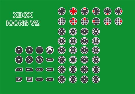 Xbox Gamepad Icons Ui Different Styles By Popeyecsm