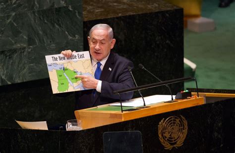 Netanyahu Unveils New Middle East With Israel Saudi Peace At Unga
