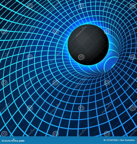 Gravity Phenomenon Infographic Diagram Showing How An Object Of Low Mass Is Pulled By