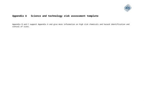 Docx Science And Technology Risk Assessment Welcome · Web