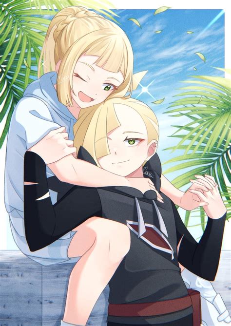 Lillie And Gladion Pokemon And More Drawn By Mocacoffee Danbooru