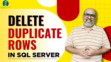 Delete Duplicate Rows In Sql Server Youtube