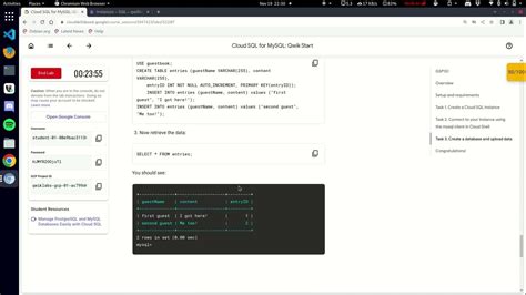Gsp151 Cloud Sql For Mysql Qwik Start Youtube