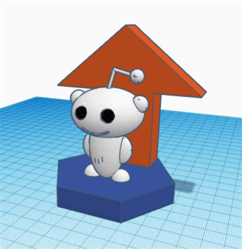 Reddit Snoo Award By Marlin Download Free Stl Model