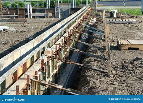 Wall Forms Molds For Concrete Royalty Free Stock Image