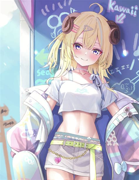 Tsunomaki Watame And Tsunomaki Watame Hololive Drawn By Derk Maxx