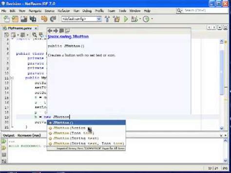 Java Swing Tutorial Adding A Button On A Jpanel Contentpane Youtube