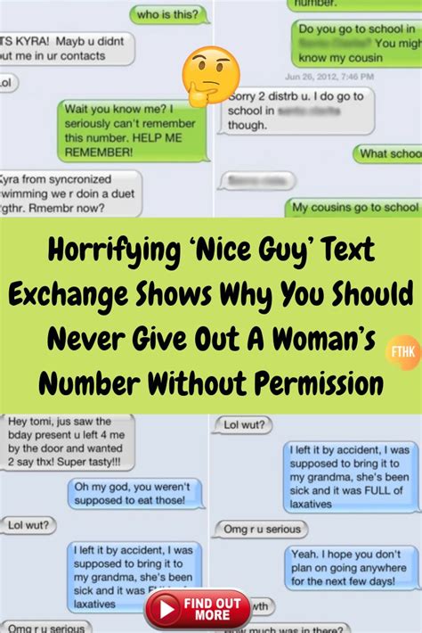 Horrifying Nice Guy Text Exchange Shows Why You Should Never Give Out A Woman S Number Without