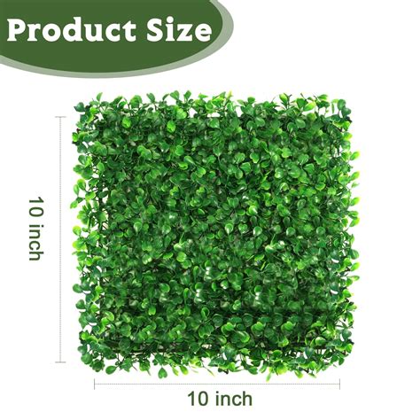 Auihiay Grass Wall Panels 16 Pack Boxwood Wall Panels