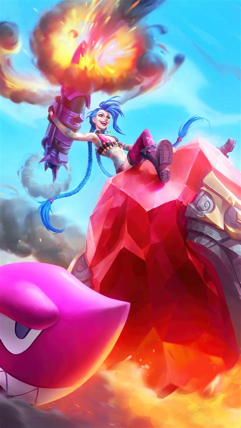 Glorious Jinx Lol Wild Rift League Of Legends Video Game Hd Phone