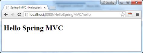Spring Mvc Tutorial For Beginners Hello Spring 4 Mvc