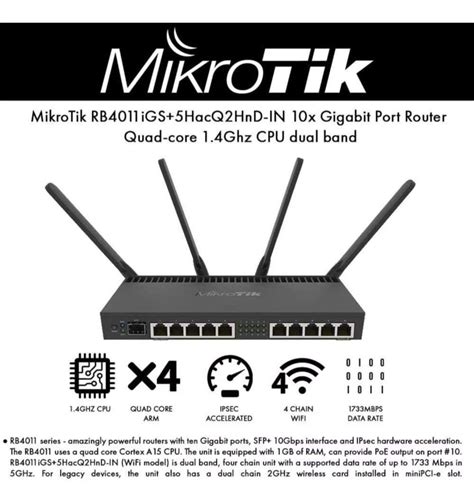 00172 Router Mikrotik Rb4011ig0 5hacq2hnd
