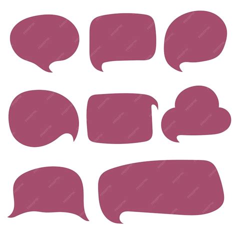Premium Vector Vector Buble Text Set Collection
