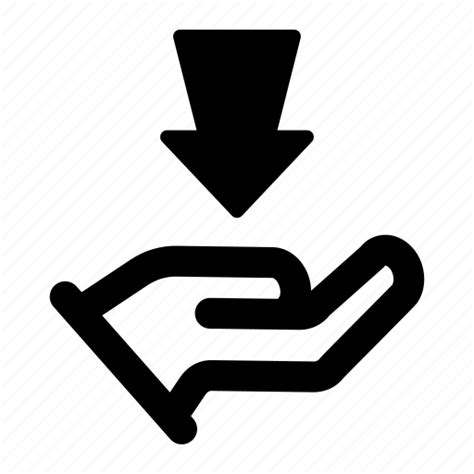 Hand Arrow Increase Down Loss Icon Download On Iconfinder