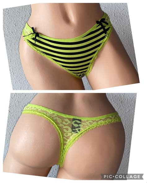 Wet Seal Xl Cotton Thong String Bikini Underwear Pan Gem